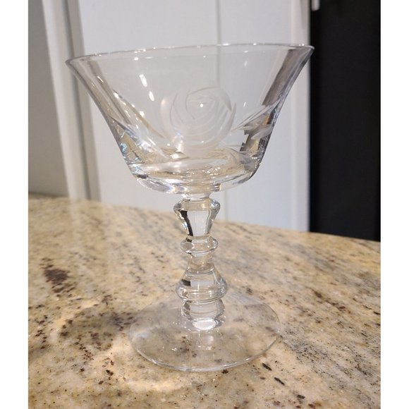 Fostoria | Dining | Vintage Rose By Fostoria Cut Elegant Claret Wine ...